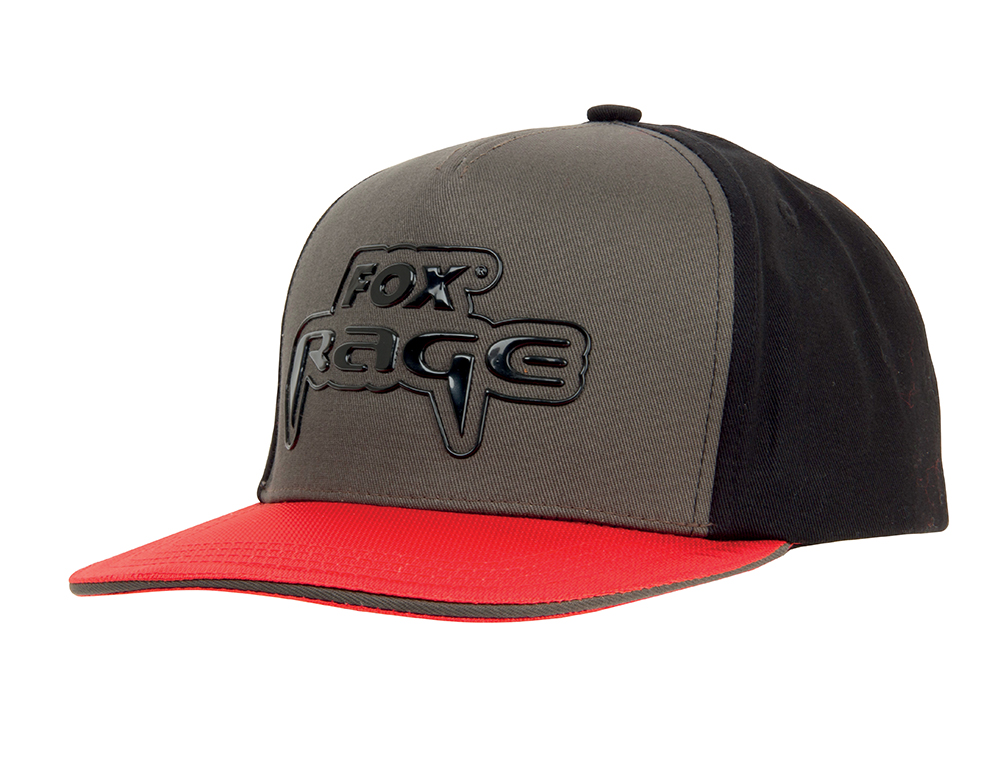 Casquette Fox Rage noir gris rouge snap back - Integral Pêche