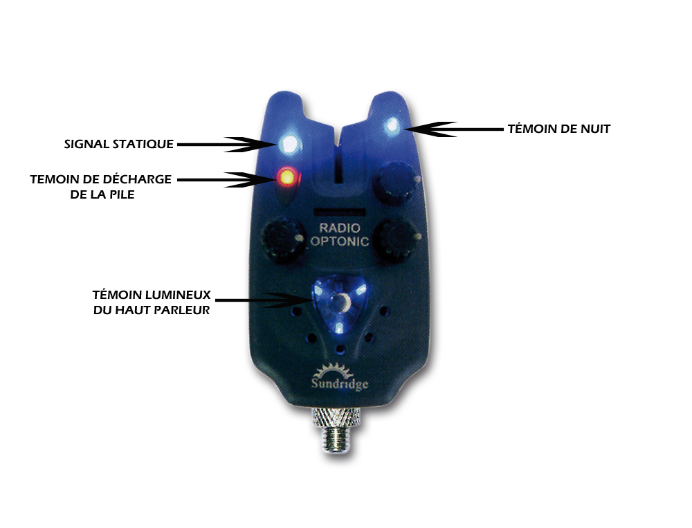 Détecteur de touches vert radio optonic Sundridge - Integral Pêche