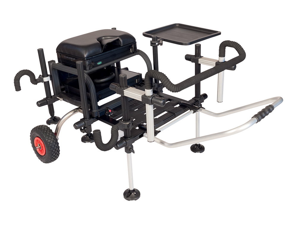 Station Rive D36 ST8 full black avec chariot - Integral Pêche